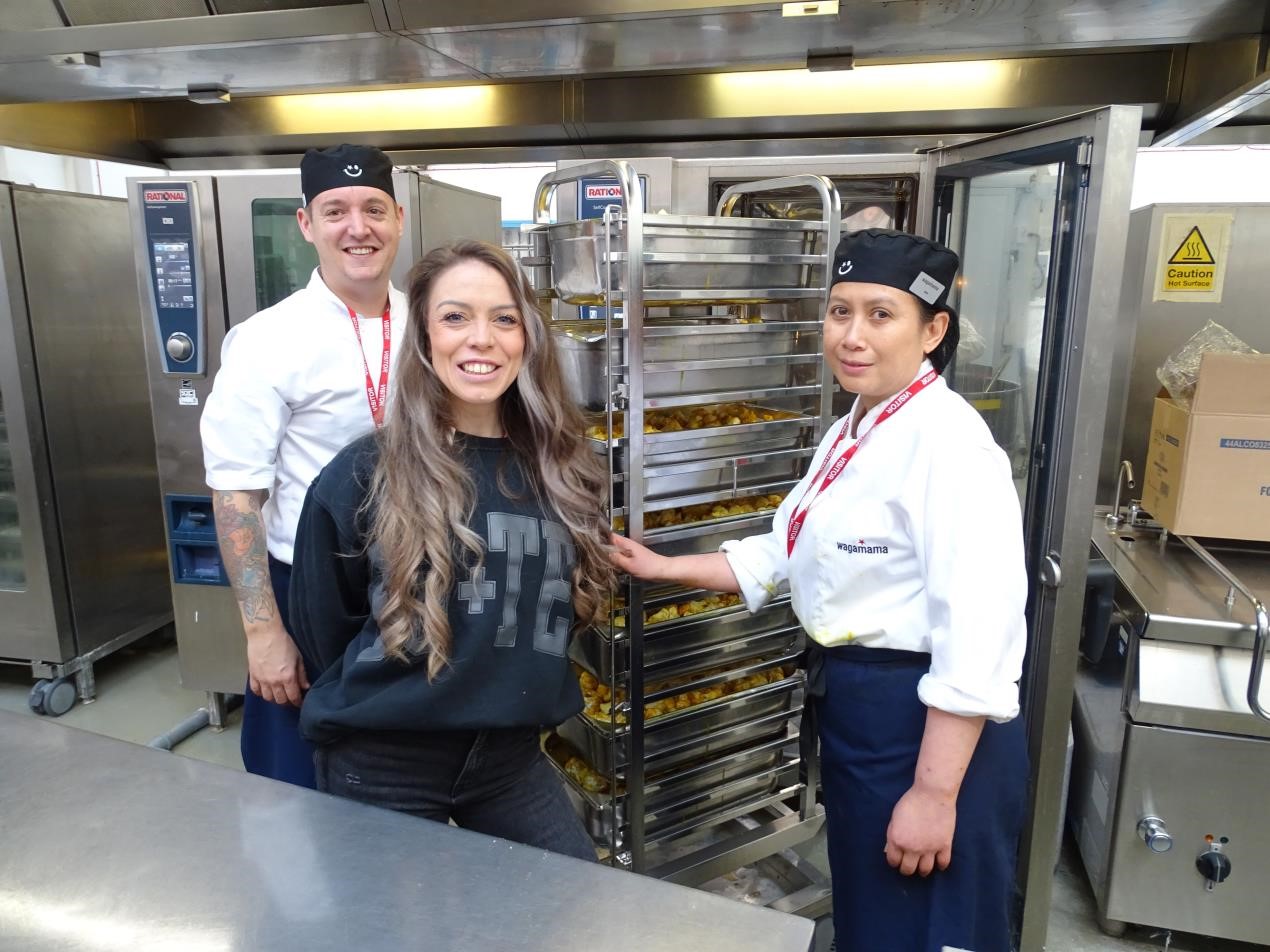 A group of chefs from Wagamama have visited Downview Prison in Sutton ...